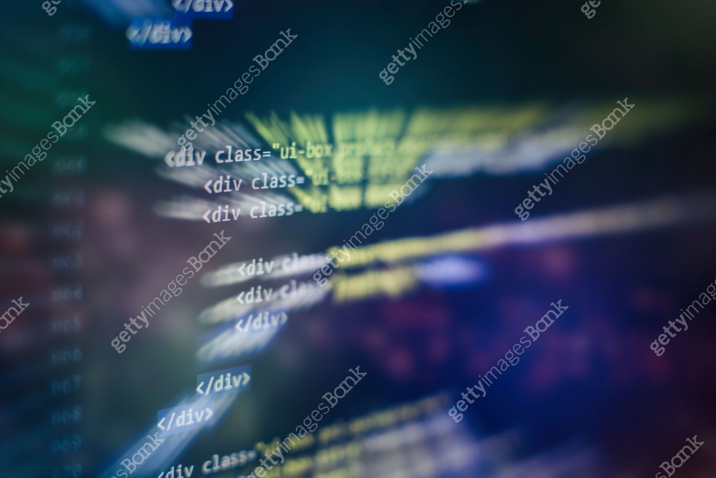 Closeup Developing Programming And Coding Technologies Developer Working On Web Sites Codes In