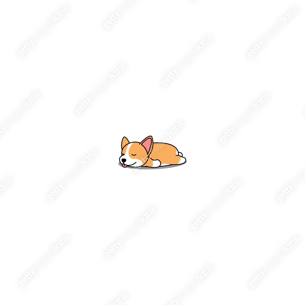 Lazy dog, Cute corgi puppy sleeping icon, Vector illustration 이미지 ... Lazy dog, Cute corgi puppy sleeping icon, Vector illustration 이미지 ...