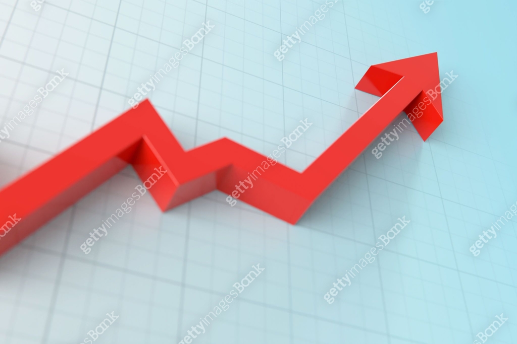 Red Arrow Moving Up Over Graph Background stock photo 이미지 (1211279942 ... Red Arrow Moving Up Over Graph Background stock photo 이미지 (1211279942 ...