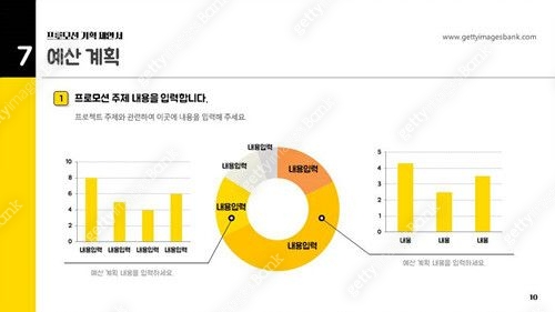 파워포인트 서브페이지 다이어그램 비즈니스 인포그래픽 이벤트 행사 기획서 프로모션 기획안 프로모션 예산 이미지