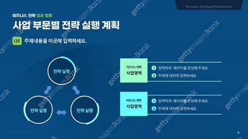 파워포인트 서브페이지 다이어그램 비즈니스 전략 And 성과 발표 전략 실행 계획 이미지 Ppt333460 게티이미지뱅크