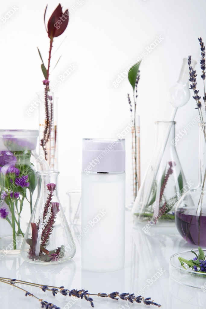 실험실장비 과학실험 사건 의학 과학 연구 주제 유리 시험관대 실험유리기구 원뿔플라스크 플라스크 화장품 몸단장제품 뷰티 스킨케어 로션