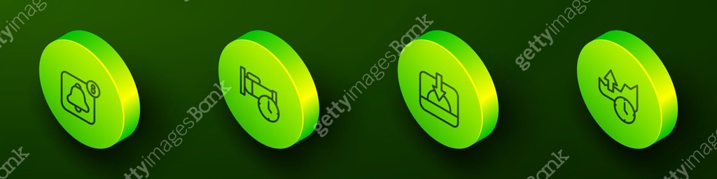 Set Isometric line Alarm clock app mobile, Time to sleep, Sunset and ... Set Isometric line Alarm clock app mobile, Time to sleep, Sunset and ...
