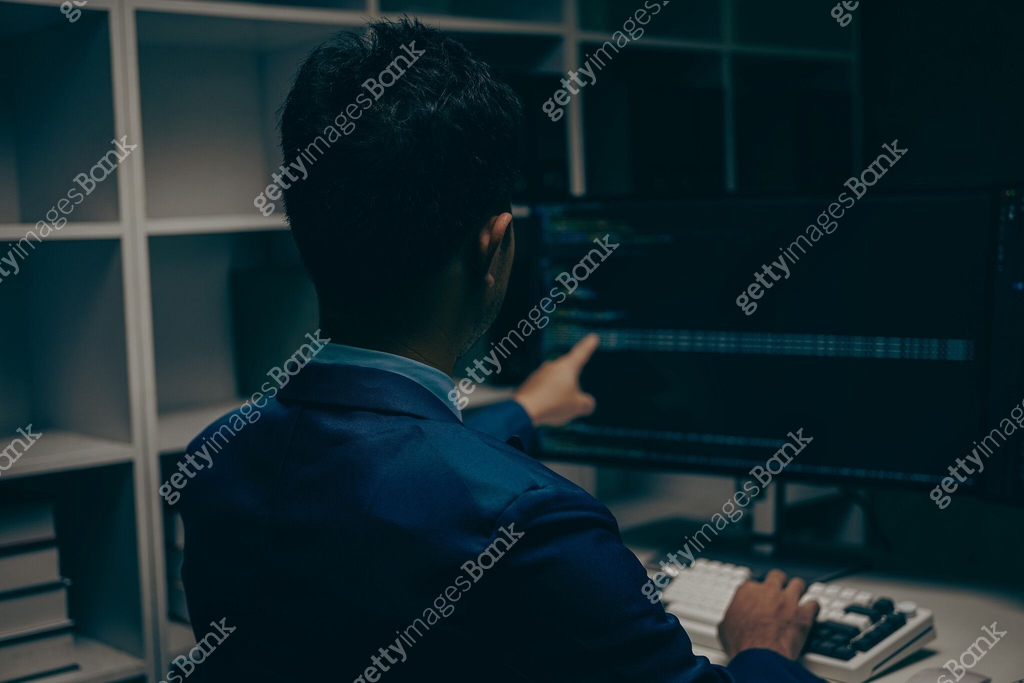 Programmer Coding Coder Works From Home Ready To Work On A Computer Screen To Learn And