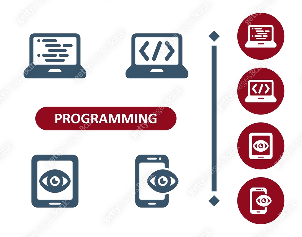 Programming Icons Coding Hacking Hack Code Laptop Computer